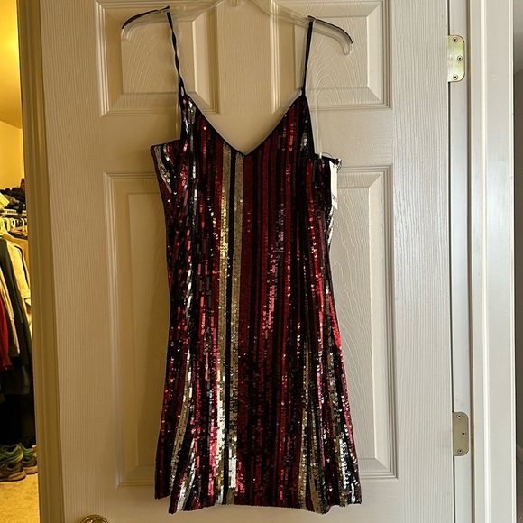 Bar III | Dresses | Nwt Bar Lll Sequin Mini Dress Womens Large | Poshmark